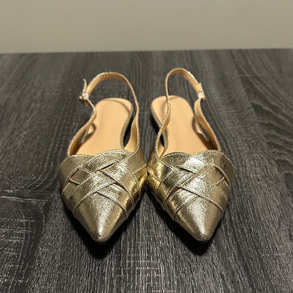 Amazon | Shoes | Elegant Gold Slingback Womens Shoes | Poshmark